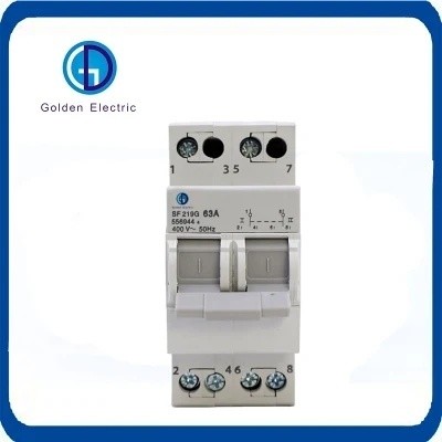 Quality DIN Rail Mounted Modular Manual Transfer Switch 4P 32A with Dual Output for sale