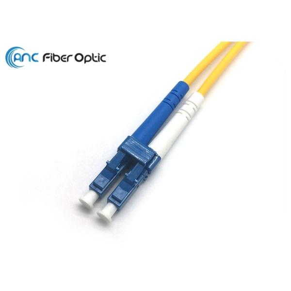 Quality LSZH Singlemode Fiber Optic Patch Cables LC/UPC to LC/UPC Yellow 3 Meter for sale