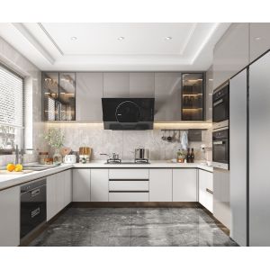 Quality Customized Complete Modern Kitchen Cabinets And Islands White Shaker Cabinet for sale