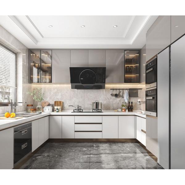 Quality Customized Complete Modern Kitchen Cabinets And Islands White Shaker Cabinet Island for sale