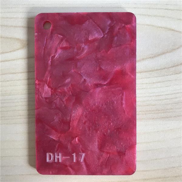 Quality Red Pearl Acrylic Plastic Panel 1/8 Inch Custom Size Plexiglass Sheets 1.2g/cm3 for sale