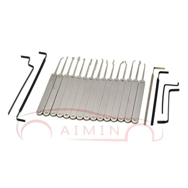 Quality 16-Piece Single Hook Key Pulling Tool Set Lock Pick Recommended by Professional Locksmiths for Locksmiths for sale