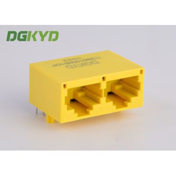 Quality 100 BASE Integrated Magnetics RJ45 Connector Tab Down for Telecom connection for sale