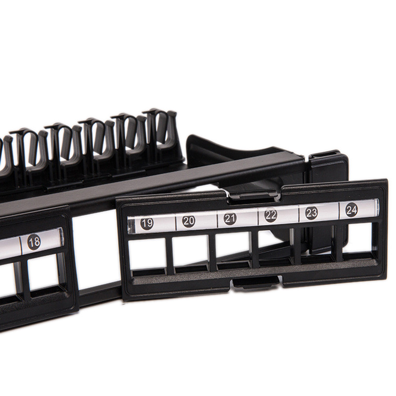 Quality CAT5 CAT6 Network Patch Panel UTP Blank Unloaded RJ45 24 Port Patch Panel for sale