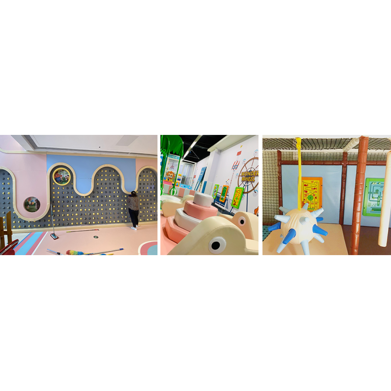 Playground panel in commercial play area