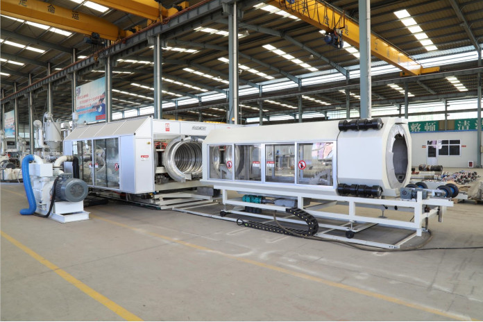 Quality Customizable Full Automatic Water Cooling PE Plastic DWC Pipe Machine Production for sale