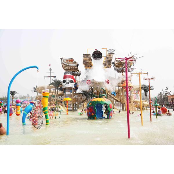 Quality Fiberglass Aqua Playground Equipment / Customized Water Equipment For Kids for sale