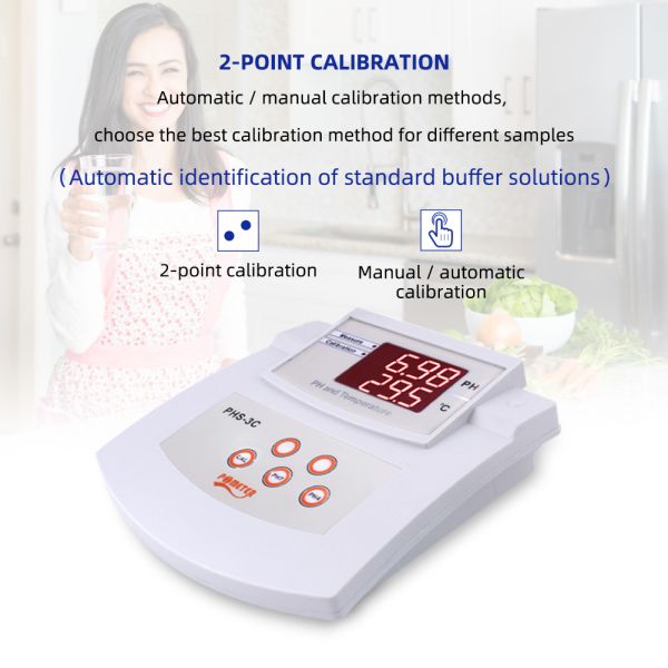 Quality PHS-3C Auto Calibration Digital PH Meter with 0-14.00PH Range and 2 Points for sale