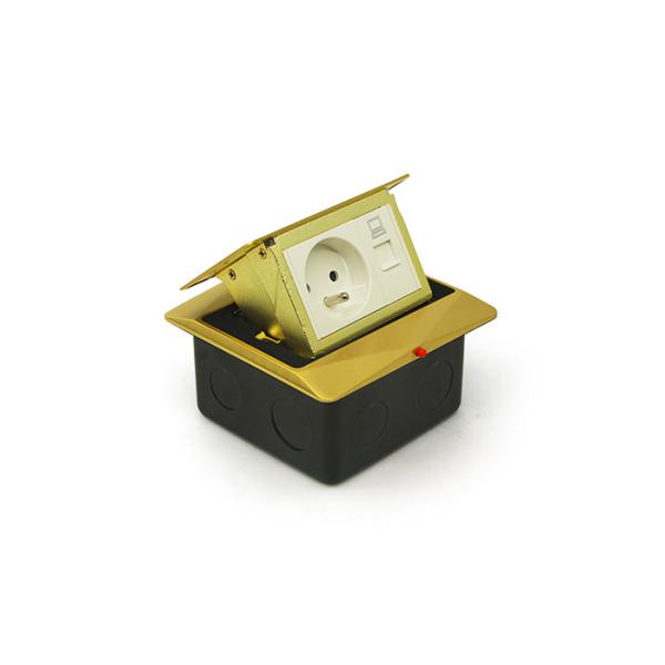 Quality Brass Top IP Rated Floor Socket Pop - Up Design With CE / ISO Certification for sale