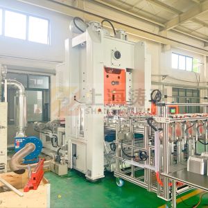 Quality Height 3.8M Automatic Aluminum Foil Container Lid Making Machine Silver Foil Box for sale