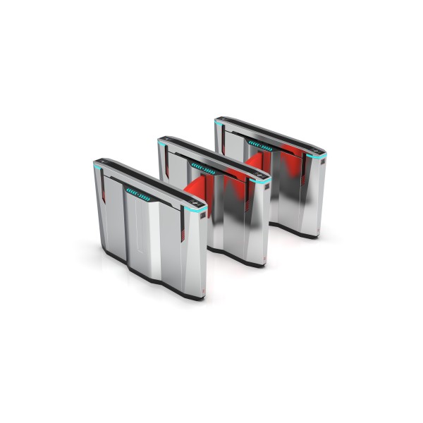 Quality DC12V QR Code Flap Barrier Turnstile Passage Width 600-900mm for sale