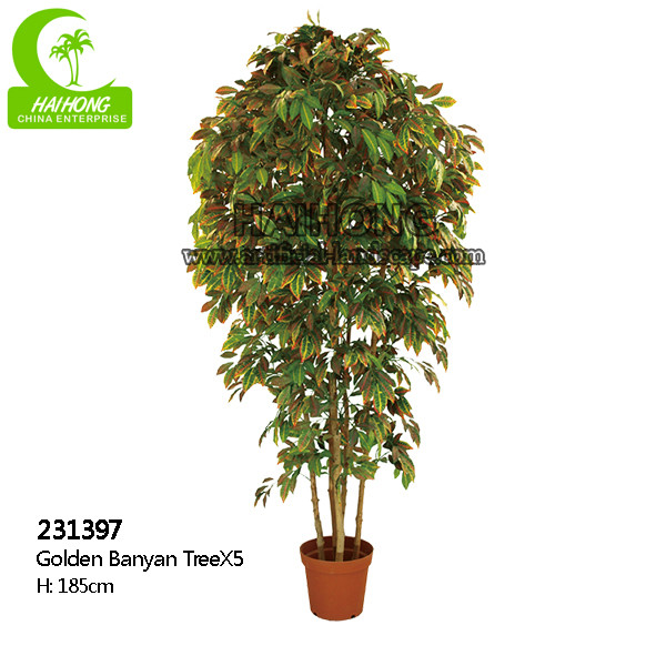 Quality Luxury Height 170cm Artificial Ficus Tree For House Decoration for sale