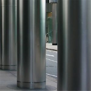 Quality Black Color Hairline Finish Aluminum Column Cladding Panel 2.85mm Thickness for sale