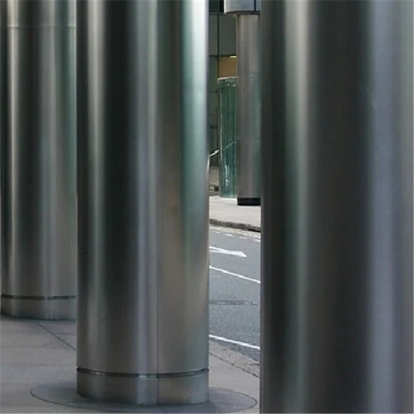 Quality Black Color Hairline Finish Aluminum Column Cladding Panel 2.85mm Thickness for sale