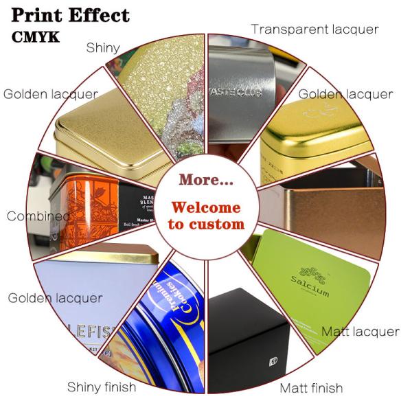 Quality Factory Direct Custom Cookie Tin Containers Metal Packaging Box Food Graded for sale