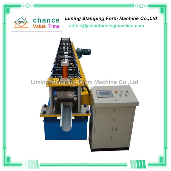 Quality 7.8x0.8x1.2m Downspout Roll Forming Machine , Metal Gutter Machine H450 Frame for sale