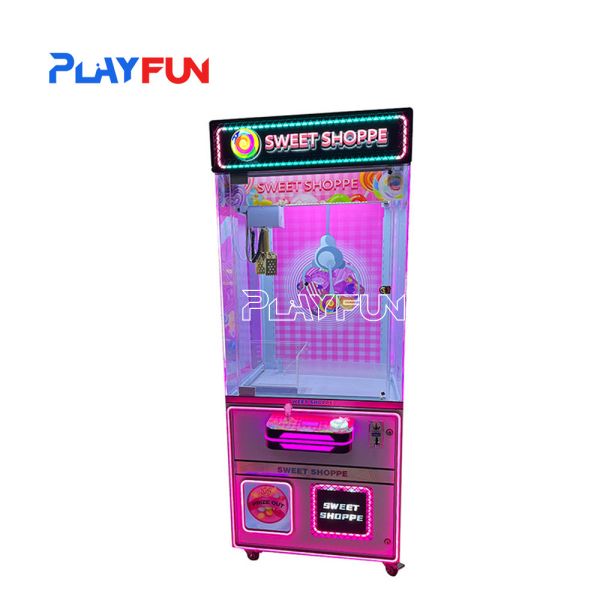 Quality Wholesale Indoor Playground Coin Operated Sweet  Shoppe  Claw Machine Snack Gift Doll Candy Vending Machine for sale