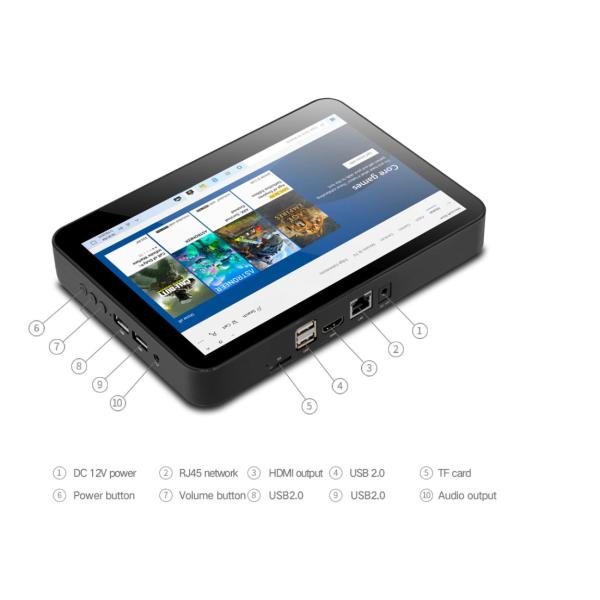 Quality Wall Mount Touchscreen 8" Windows Tablet With RJ45 Self Kiosk for sale