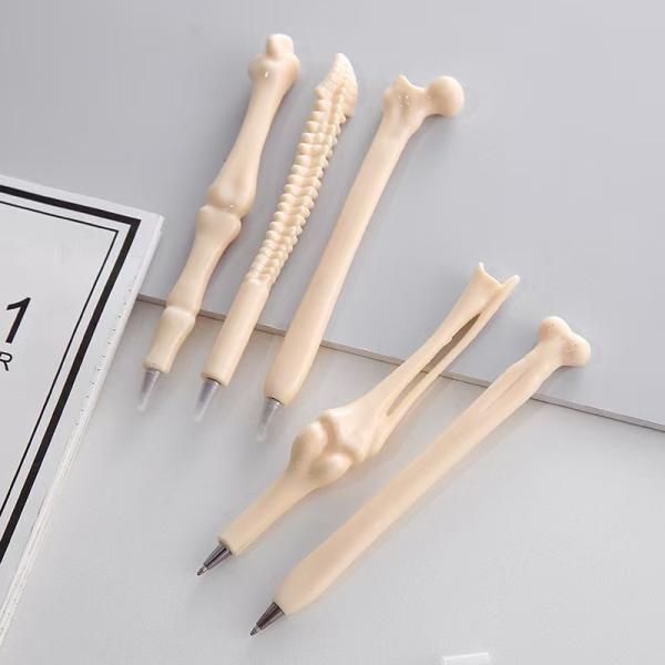 Quality Creative Bone-shaped Ballpoint Pen 5 Styles Halloween Fun Gift Pen for sale