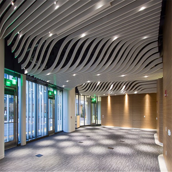 Quality Metal Ceiling Design Wave Baffles Acoustical Ceiling Baffles for sale