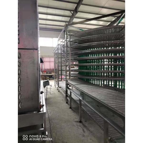 Quality Double Drum Spiral Freezer Tower for Vegetables and Seafood for sale
