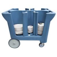 China NSF Mobile Dish Caddy Cart With Divider Dual Handles for sale