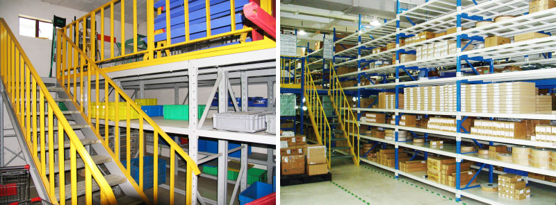 Mezzanine Rack for automobile 4s stores Warehouse Storage Rack