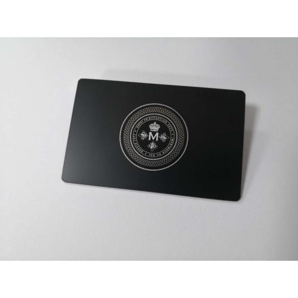 Quality Brushed Finishing  1k Nfc Metal RFID Card For Bank for sale