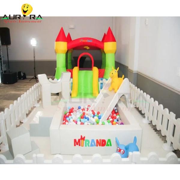 Quality Multi Color Inflatable Soft Play Equipment Indoor Kids Ball Pit Toy Customized for sale