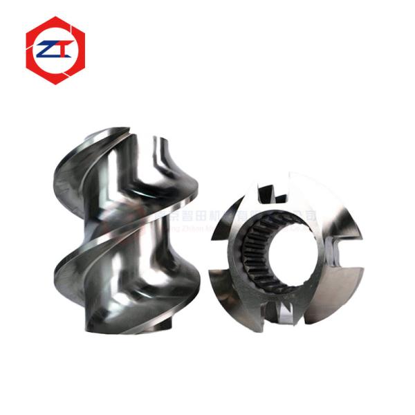Quality Twin screw Extruder Elements ZSK Φ92mm Screw Segment Dual Alloy for Plastic for sale