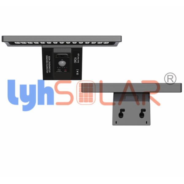 Quality Black 8W Solar Sensor Lights Outdoor With 1000Lm Output CE RoHS Approval for sale
