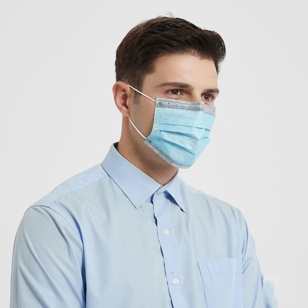 Quality High Breathability Blue Face Mask Disposable Non Woven Face Mask for sale