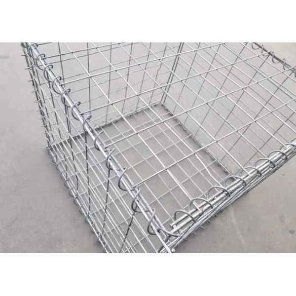 Quality Galvanized Steel Welded Gabion Box 50x50mm for Military Defense for sale