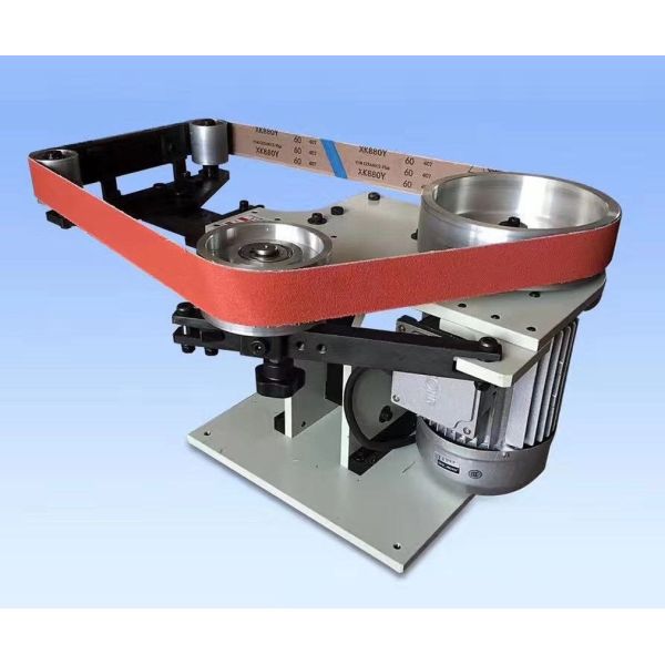 Quality 220V 50Hz Manual Buffing Machine 1800x50mm Belt Metal Polishing Machine for sale