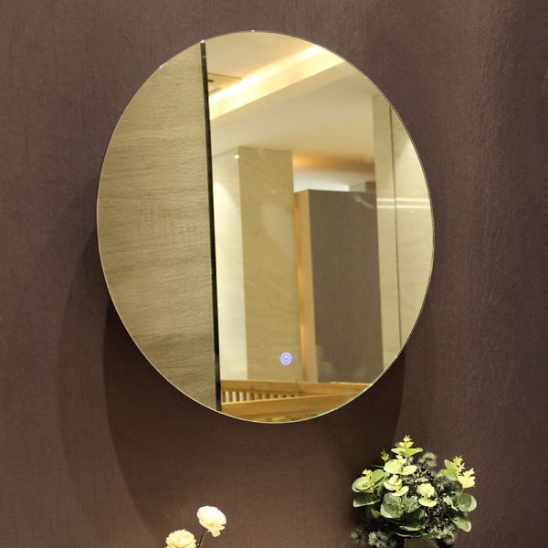 Quality High Output LED Custom Bathroom Mirrors Round LED Backlit Mirror With Defogger for sale