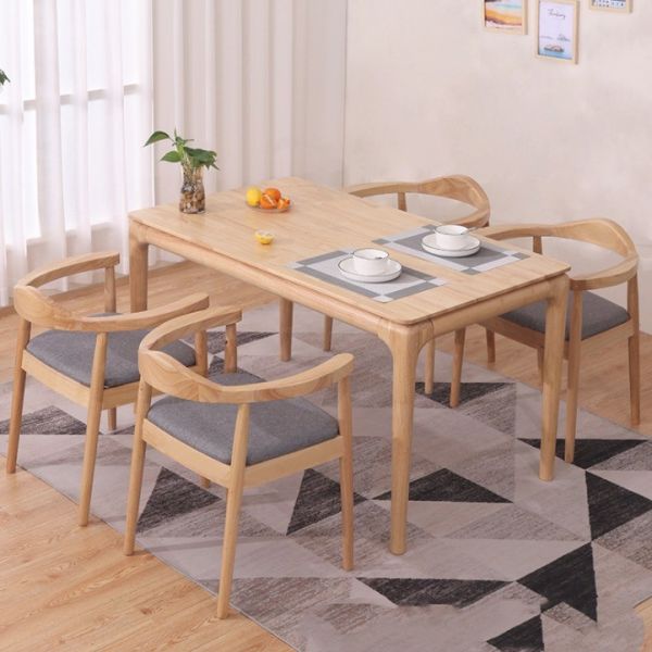 Quality LL-A02 Nordic Modern Style Solid Wood Dining Table Indoor for sale