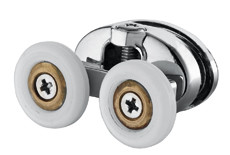 Quality OEM Polished Metal Sliding Door Rollers Zinc Alloy Top Pulley 30kg Cpacity for sale