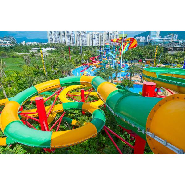 Quality Fiberglass Closed Spiral Black Hole Water Amusement Park Slides For Adult for sale