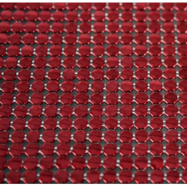 Quality Shimmering Round Woven Metallic Sequin Fabric For Enchanting Wall Art for sale