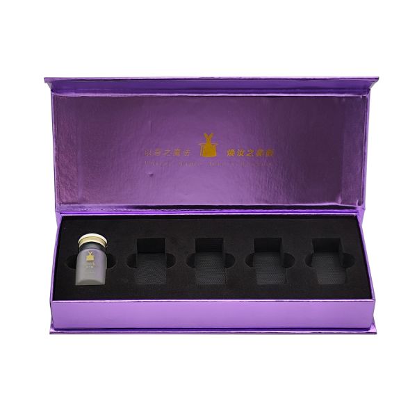 Quality Luxury Rigid Cosmetic Packaging Box Magnetic Flip Top Gift Box For Essential Oil Bottle for sale