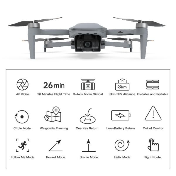 Quality ZAi Mini Foldable Drone With Professional 4K Camera Long Range GPS Drone for sale