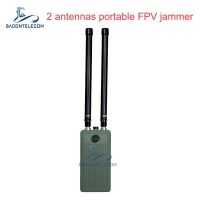 Quality Portable 2 Bands Handheld Anti Drone Jammer with 60W Output Power and 32000Mah for sale