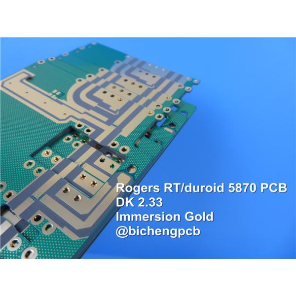 Quality Rogers RT/Duroid 5870 White Silkscreen 0.4mm High Frequency PCB Design OSP for sale