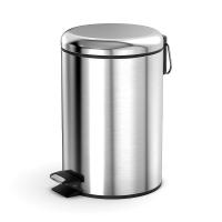 Quality Round Stainless Steel Foot Pedal Trash Can With Quiet Close Lid for sale