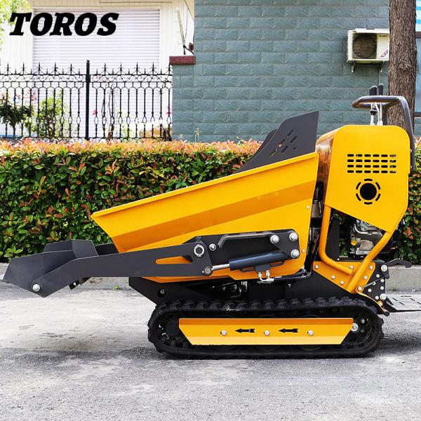 Quality 0.5-0.8t Stand Behind Tracked Mini Dumper For Construction And Mining for sale
