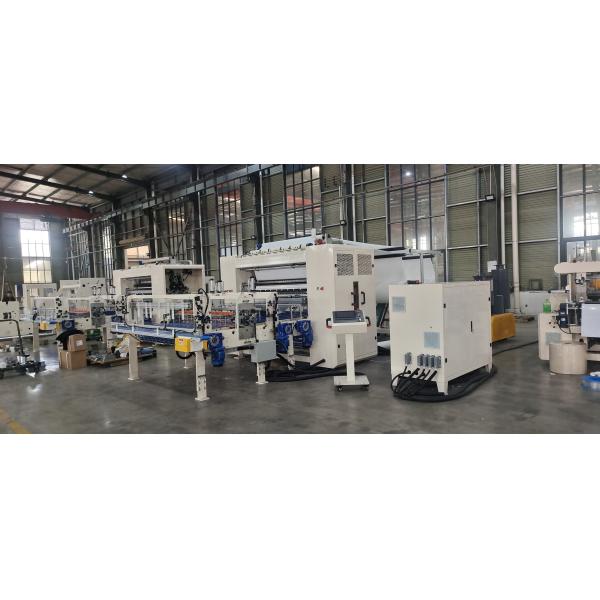 Quality Wallboard structure 100m/min automatic transfer soft facial tissue paper folding for sale