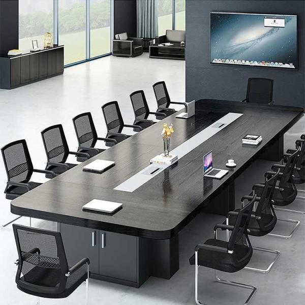 Quality 2.4m Office Conference Table Rectangular Large Conference Desk for sale