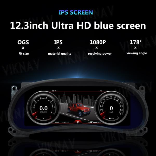 Quality Digital Cluster Linux Screen Car Dashboard For Jeep Wrangler 2011-2017 for sale