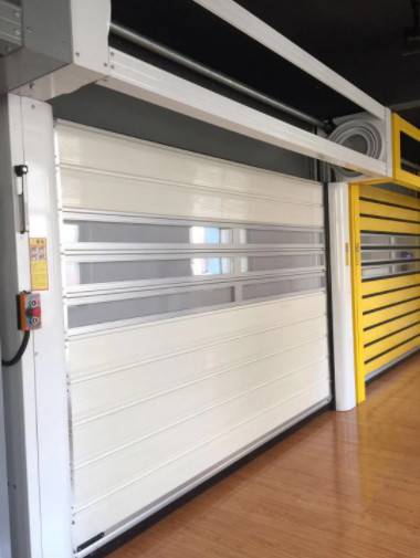 Quality Aluminum Transparent High Speed Spiral Door Safety Efficiency for sale