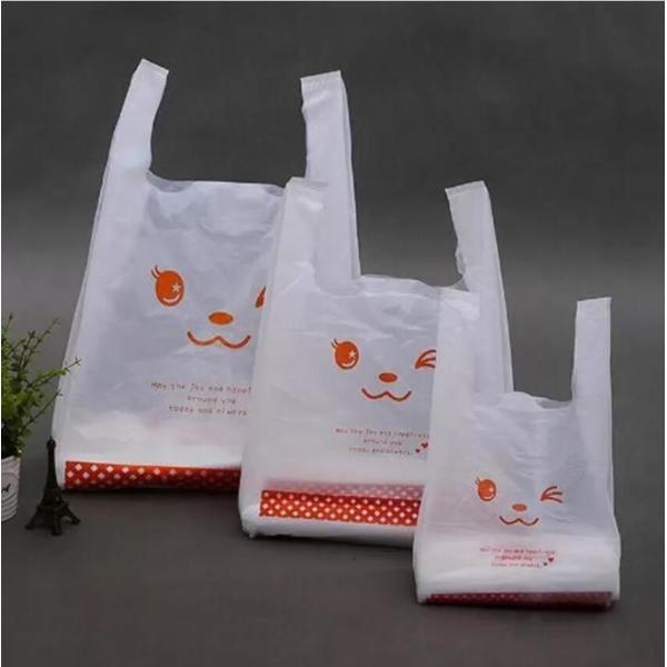 Quality PLA Biodegradable 200 Micron Water Soluble Shopping Bags for sale